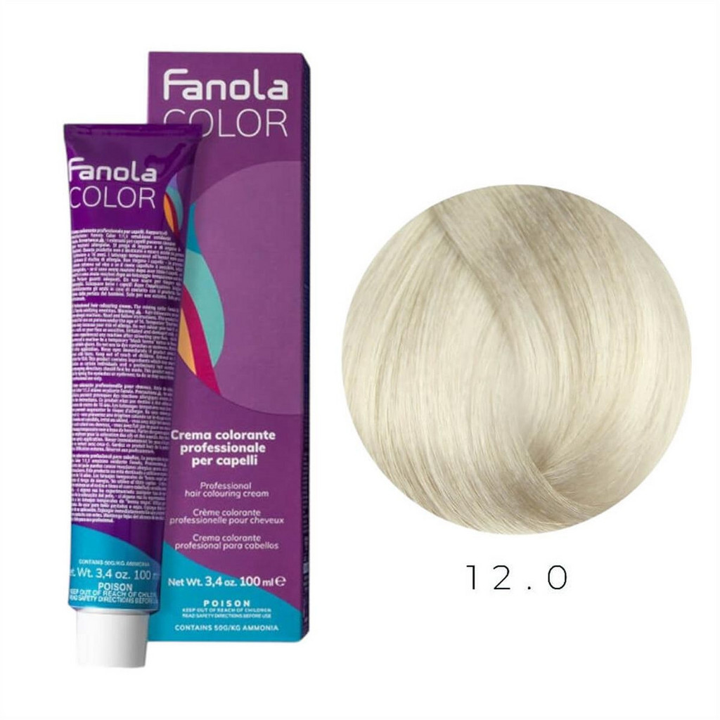 Fanola Croma Color 12.0 Ξανθό Σούπερ Πλατινέ Έξτρα Μόνιμη Βαφή Μαλλιών ...