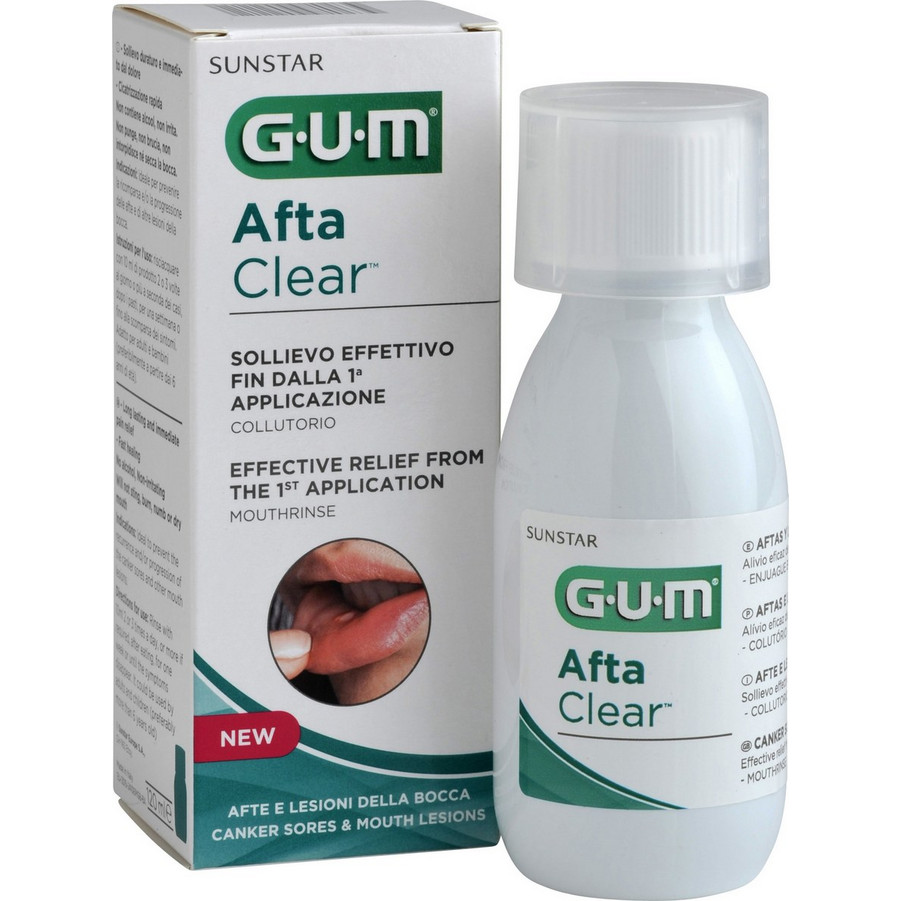 Gum Afta Clear Στοματικό Διάλυμα 120ml | BestPrice.gr