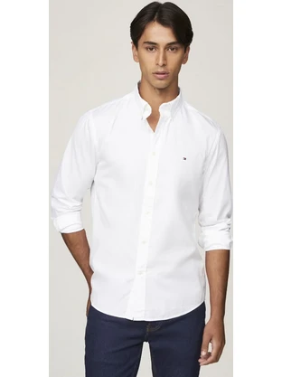 Tommy Hilfiger Ανδρικό Πουκάμισο Βαμβακερό Μακρυμάνικο Κανονική Γραμμή ...