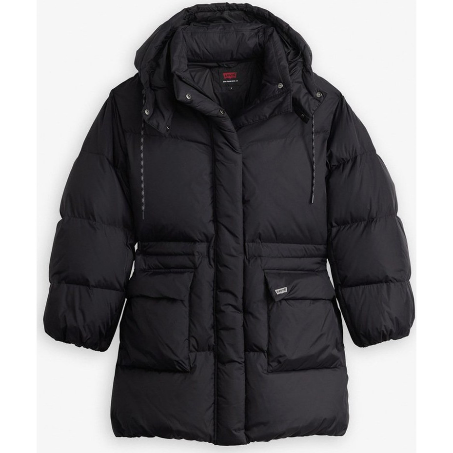 Levi's Γυναικείο Μπουφάν Χειμωνιάτικο Puffer Μακρύ Μαύρο A8528-0001 ...