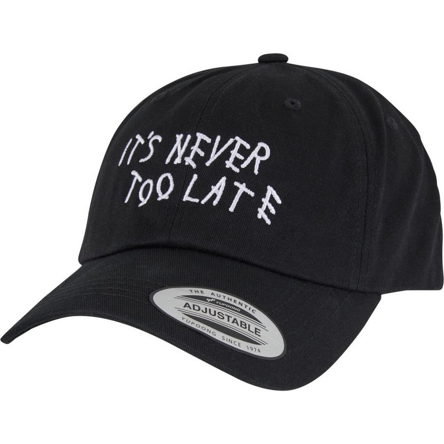 Mister Tee Never Too Late Ανδρικό Καπέλο Jockey Υφασμάτινο Μαύρο MT3905 ...