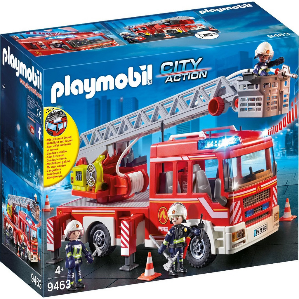 Playmobil City Action Όχημα Πυροσβεστικής με Σκάλα & Καλάθι Διάσωσης ...