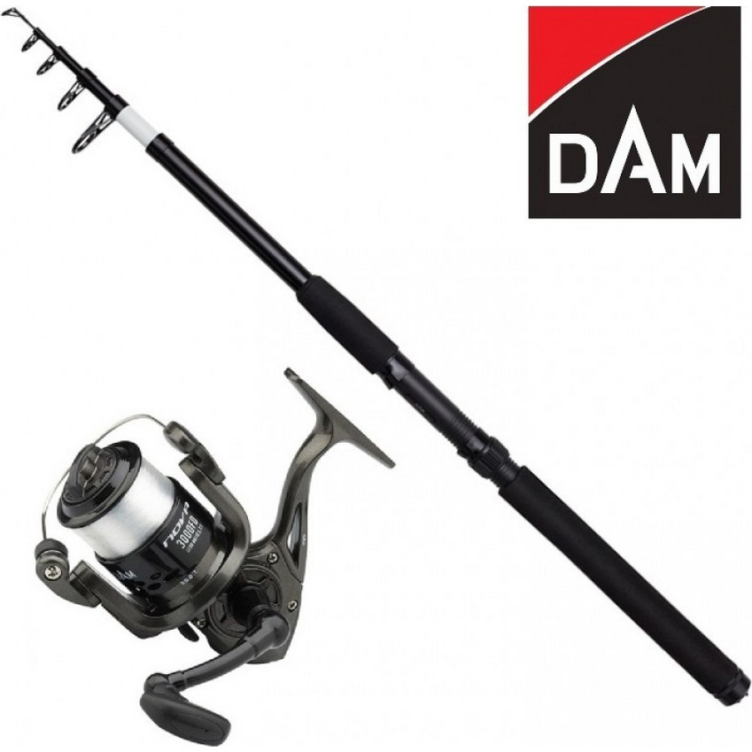 Dam Tele Set Spinning + Dam 3000 Σετ Καλάμι Ψαρέματος για Spinning ...