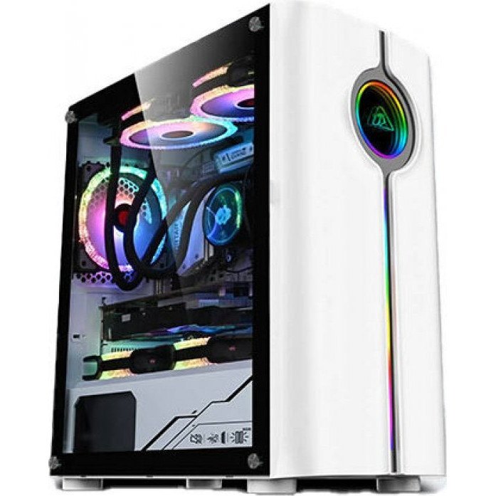 Armaggeddon Tron Holo 3 White Gaming Micro Tower Κουτί Υπολογιστή με ...