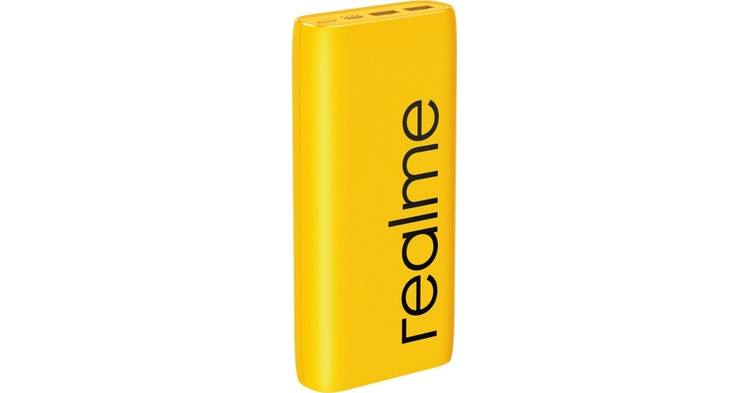 Realme 2 Power Bank 10000mAh 18W με 2 Θύρες USB-A Yellow | BestPrice.gr