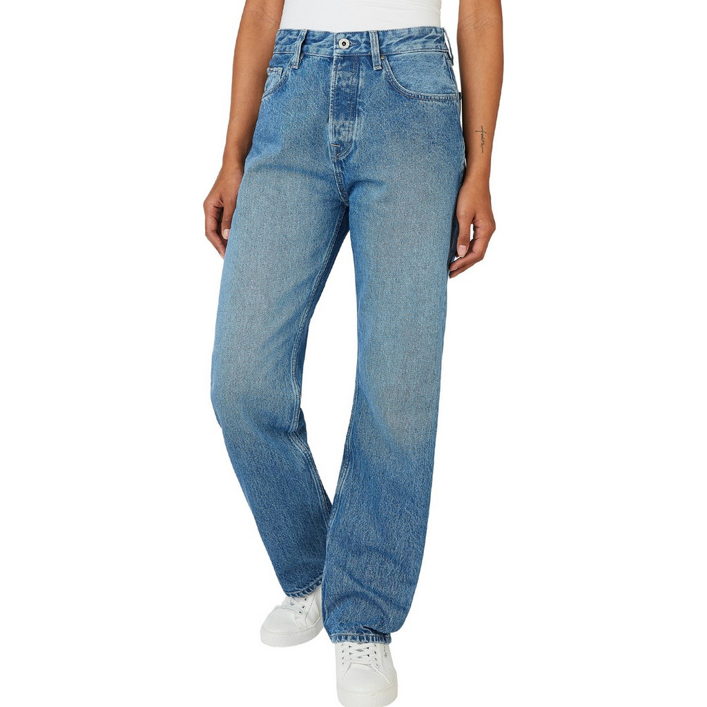 Pepe Jeans Robyn Ψηλόμεσο Γυναικείο Τζιν Παντελόνι Relaxed Εφαρμογή ...
