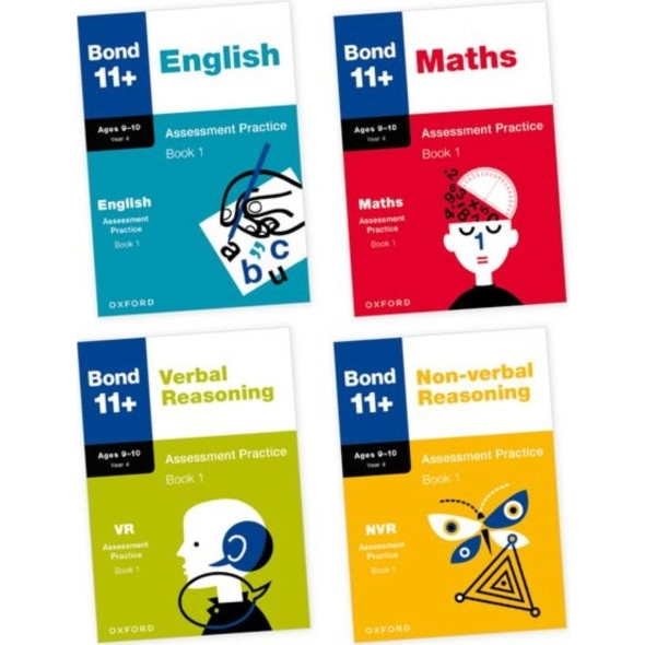 Bond 11+ Assessment Practice Bundle for Age 9-10: English, Maths, Non ...