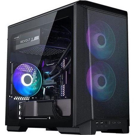 Phanteks Eclipse P200A Tempered Glass DRGB Black Gaming Mini Tower ...