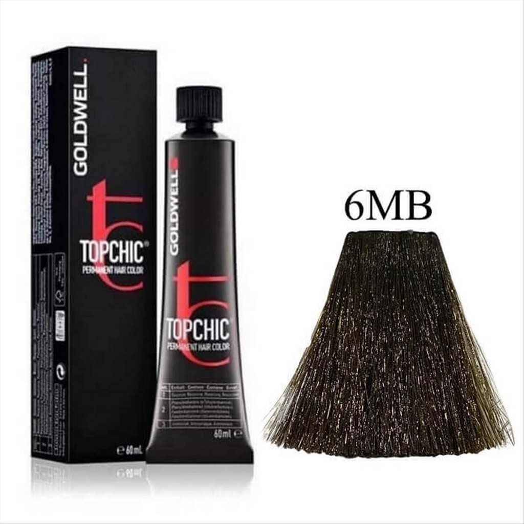 Goldwell TopChic 6MB Μεσαίο Μόκα Καστανό Μόνιμη Βαφή Μαλλιών 60ml ...