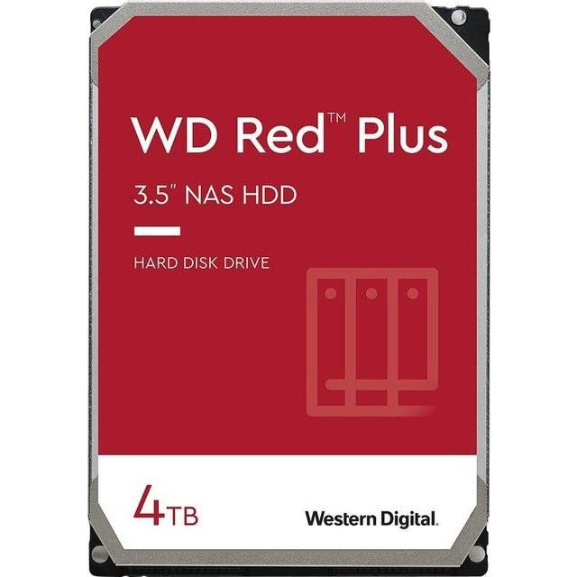 Western Digital Red Plus NAS 4TB HDD Σκληρός Δίσκος 3.5" Sata 3 5400rpm ...