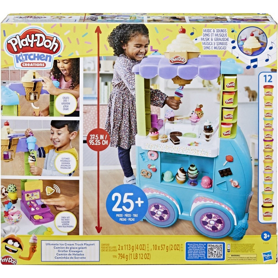 Hasbro Play-Doh Ultimate Ice Cream Truck Playset Όχημα Παγωτού ...