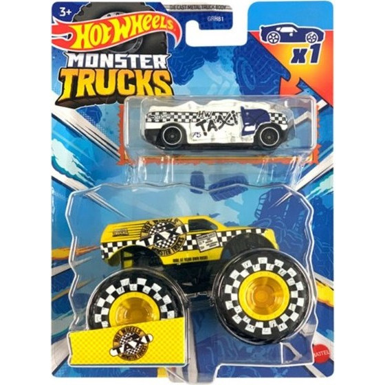 Mattel Hot Wheels Monster Truck Taxi GRH81/HKM07 | BestPrice.gr