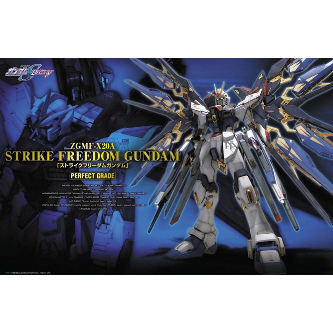 Bandai Mobile Suit Gundam Perfect Grade Gunpla Strike Freedom Gundam 1: ...