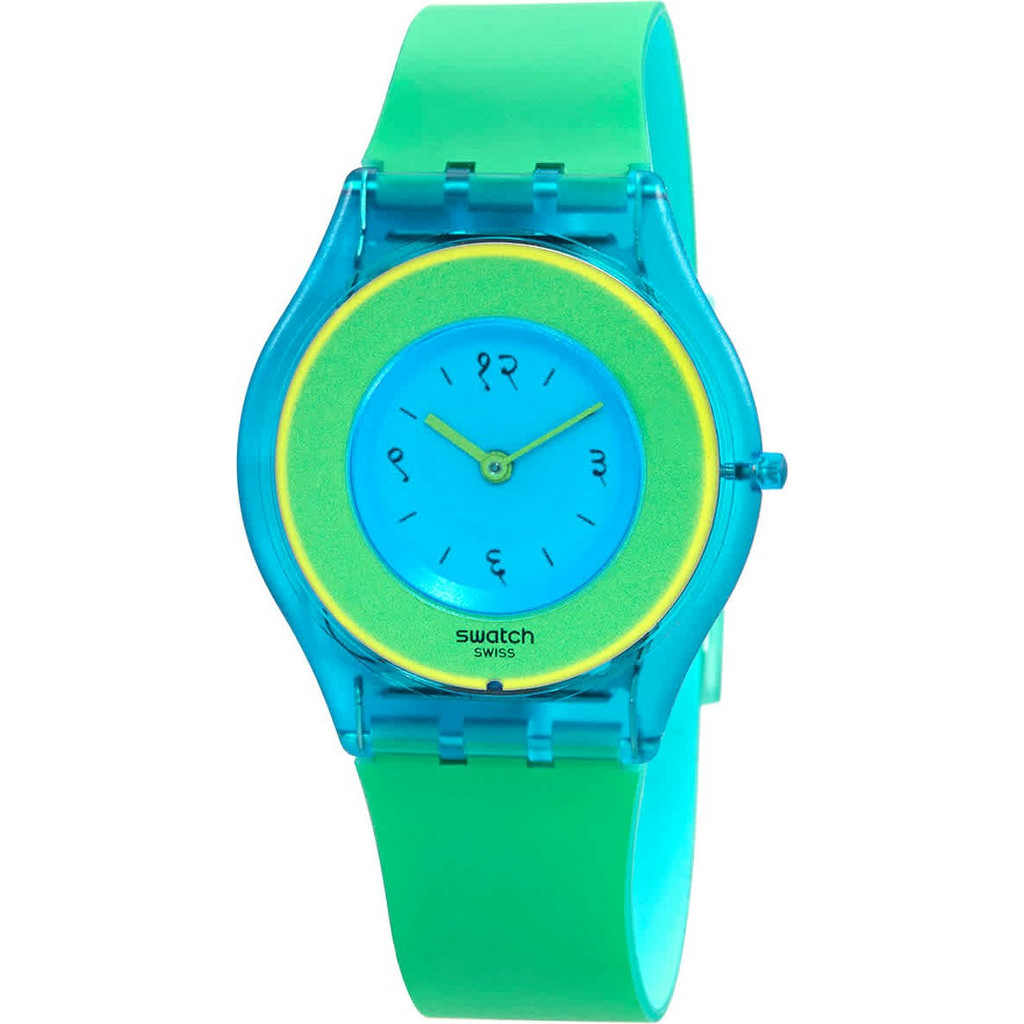 Swatch Γυναικείο Ρολόι με Πράσινο Καουτσούκ Λουράκι SS08Z100 | BestPrice.gr
