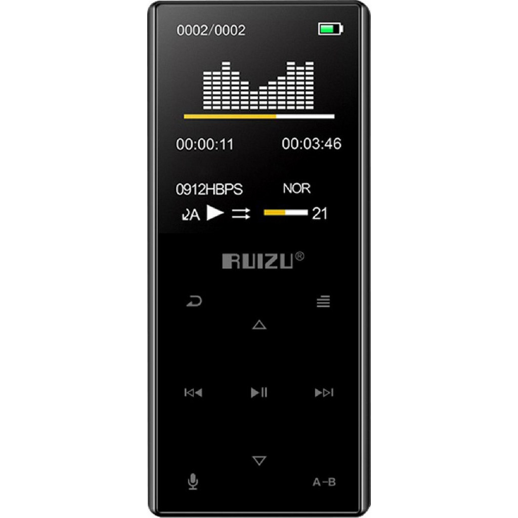 Ruizu D29 MP4 Player 16GB με Οθόνη Αφής 1.8" με Bluetooth & Ραδιόφωνο ...