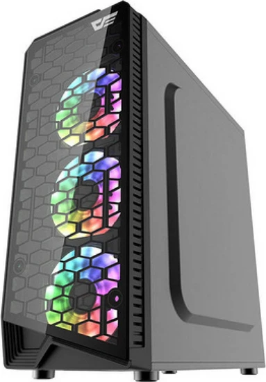 Darkflash Water Square 5 Black Gaming Midi Tower Κουτί Υπολογιστή RGB ...