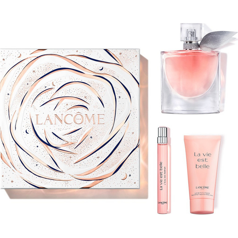 Lancome La Vie Est Belle Eau de Parfum 50ml + 10ml + Body Lotion 50ml ...