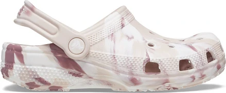 Crocs Classic Clog Marbled Παιδικά Παπούτσια Θαλάσσης για Κορίτσι Ροζ ...