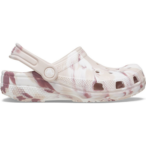 Crocs Classic Clog Marbled Παιδικά Παπούτσια Θαλάσσης για Κορίτσι Ροζ ...