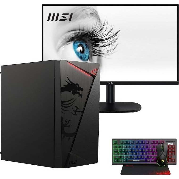 Vengeance Shield-V64 MSI Edition (Ryzen 5-4500/16GB/512GB SSD/Radeon RX 6400 4GB/FreeDos) + MSI ...