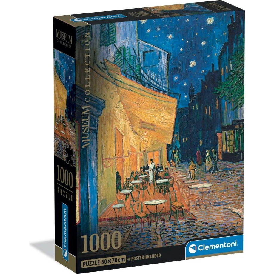 Puzzle Clementoni Museum Collection Van Gogh Καφέ τη Νύχτα 1000 ...