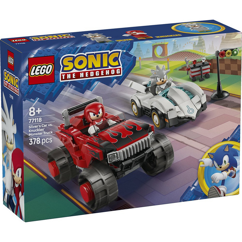 Lego Sonic The Hedgehog Silver's Car Vs. Knuckles' Monster Truck για 8 ...