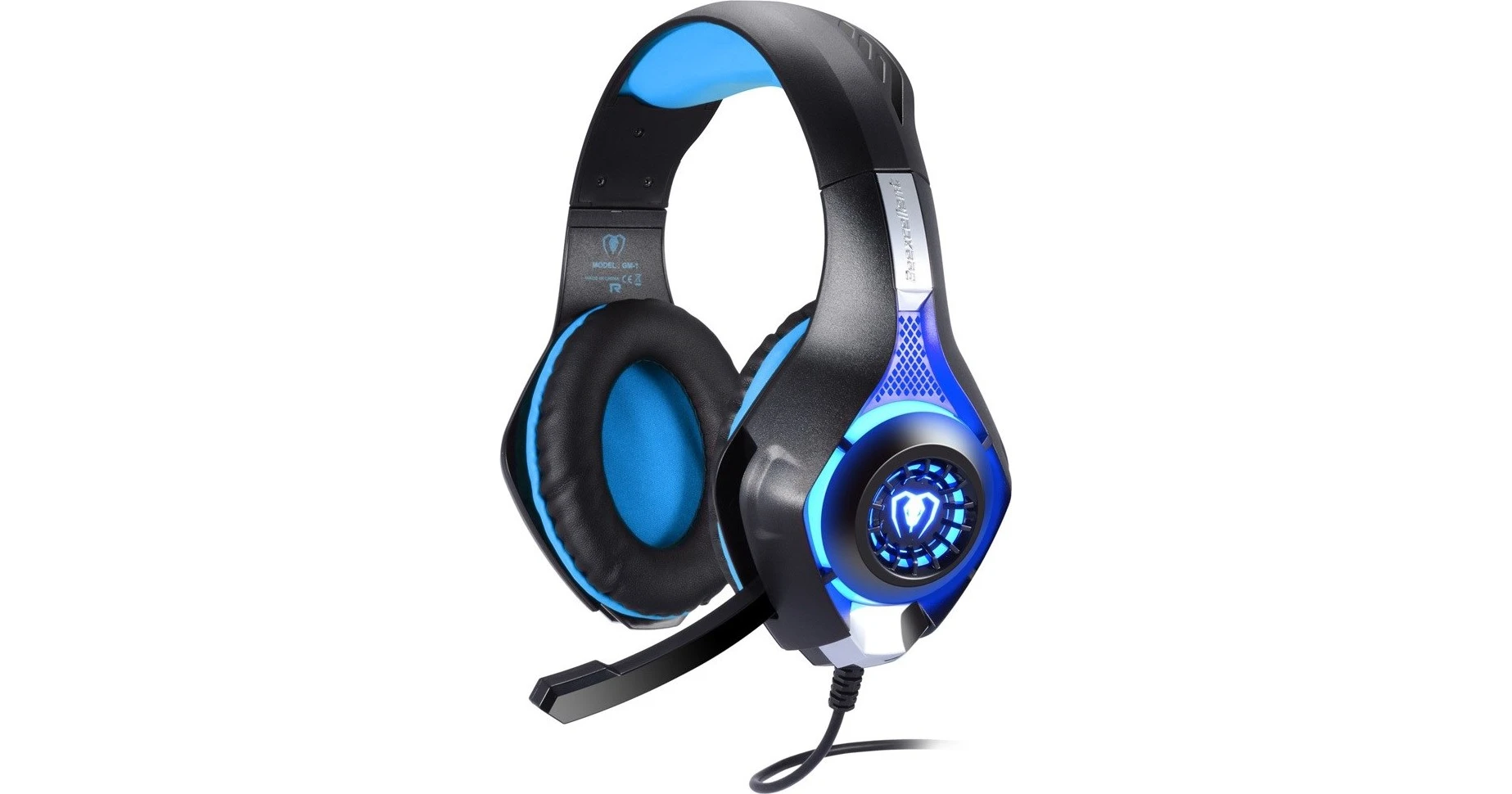 OEM Beexcellent GM-1 Gaming Headset Over Ear Black Blue | BestPrice.gr