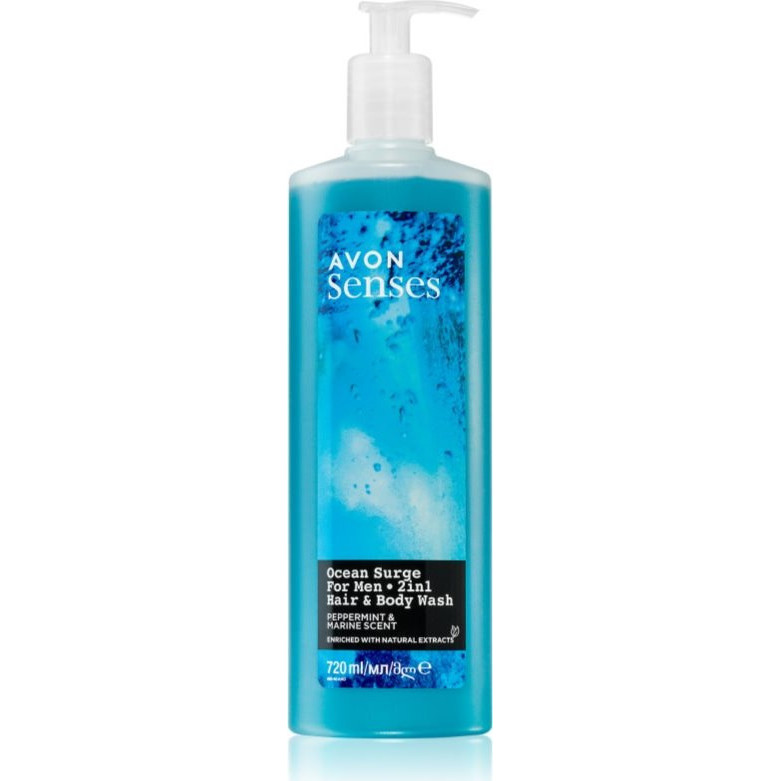 Avon Senses Ocean Surge Σαμπουάν & Αφρόλουτρο 720ml | BestPrice.gr