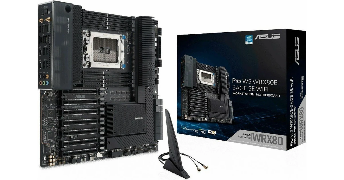 Asus Pro WS WRX80E-SAGE SE WiFi Motherboard Extended ATX με AMD SP3 ...