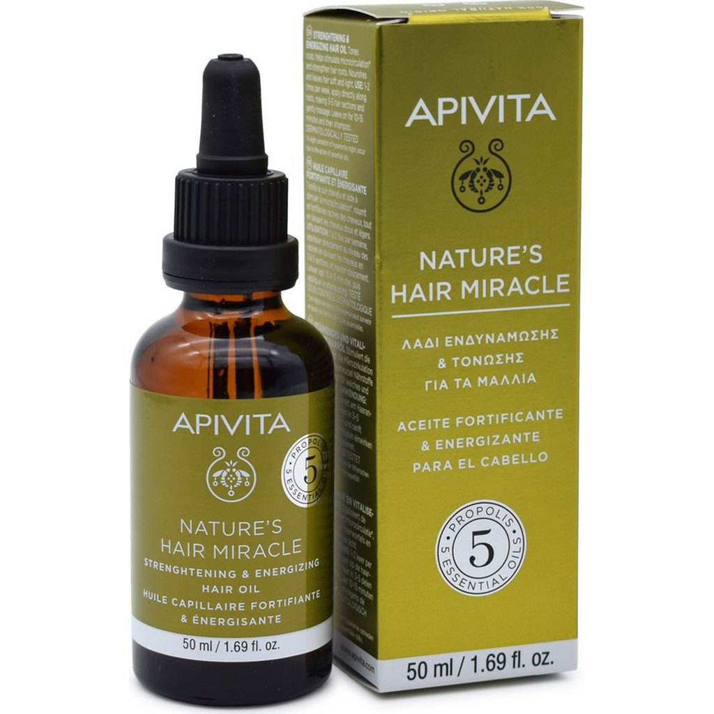 Apivita Nature's Hair Miracle Oil Λάδι κατά της Τριχόπτωσης 50ml ...