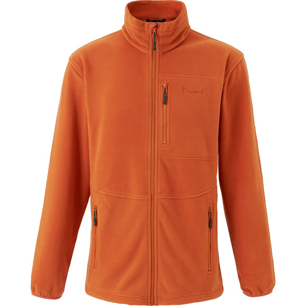 Pinewood Ανδρική Ζακέτα Fleece με Φερμουάρ Πορτοκαλί PNW24-00212-501 ...