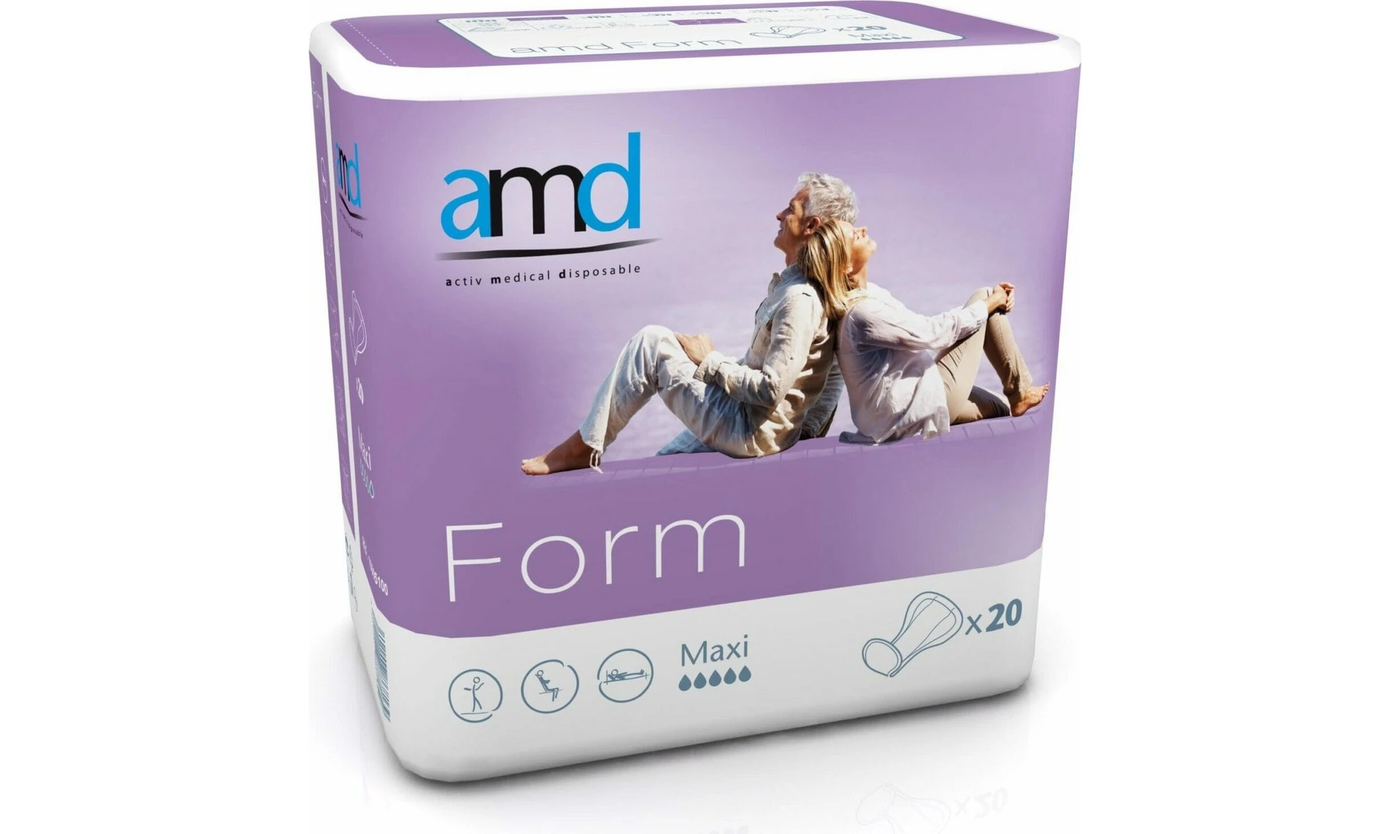 AMD Slip Maxi Medium Πάνες Ακράτειας 5 Σταγόνες 20τμχ | BestPrice.gr