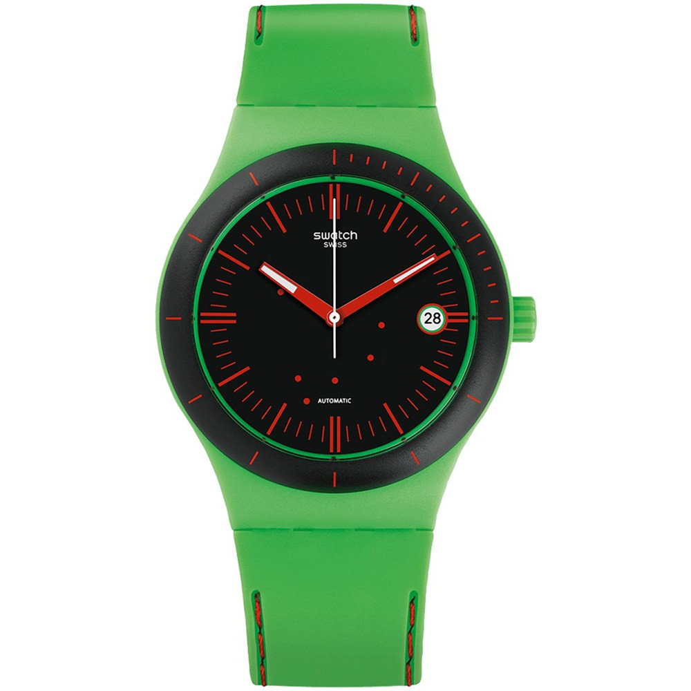 Swatch Sistem Frog Ανδρικό Ρολόι Αυτόματο με Λαχανί Καουτσούκ Λουράκι ...