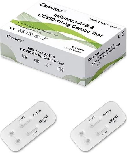Core Tests Τεστ Ανίχνευσης Covid-19 & Γρίπης A/B 25τμχ | BestPrice.gr