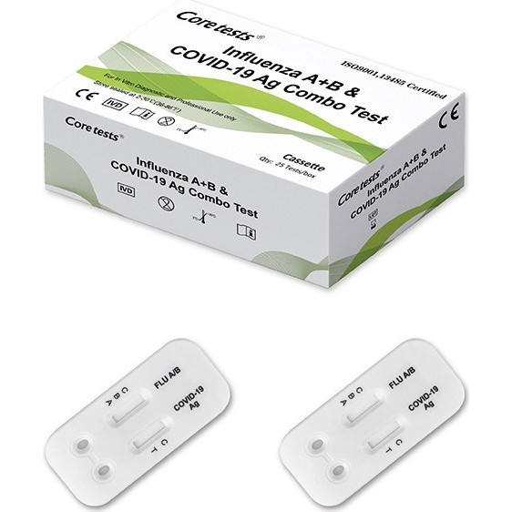 Core Tests Τεστ Ανίχνευσης Covid-19 & Γρίπης A/B 25τμχ | BestPrice.gr