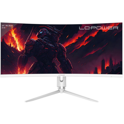 LC-Power LC-M34-QC-PRO Ultrawide VA HDR Curved Gaming Monitor 34 ...