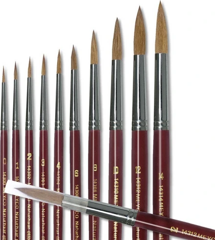 Meyco Πινέλο Ζωγραφικής No4 Στρογγυλό με Συνθετική Τρίχα 14304 ...