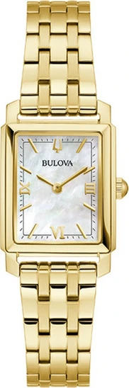 Bulova Classic Sutton Γυναικείο Ρολόι με Χρυσό Μεταλλικό Μπρασελέ ...
