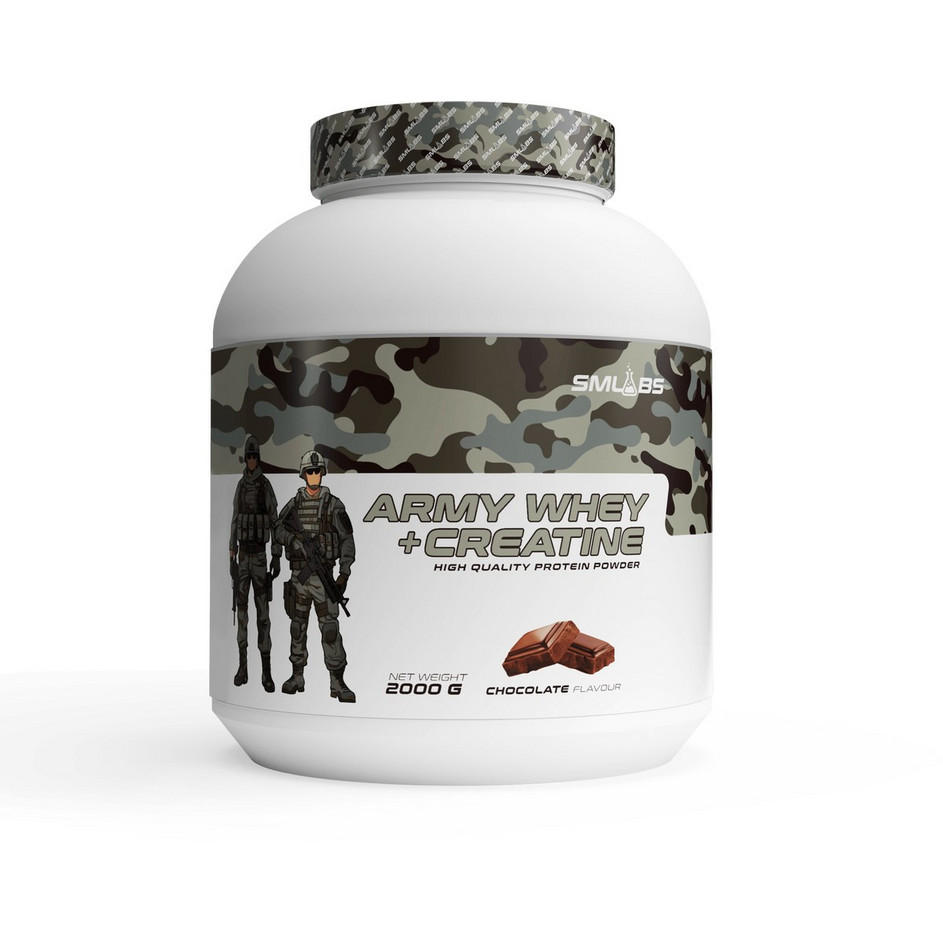 Smlabs Army Whey & Creatine Chocolate Πρωτεΐνη Ορού Γάλακτος 2kg ...
