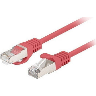 Lanberg F/UTP Cat.6 Καλώδιο Δικτύου Ethernet 0.25m Red 10τμχ PCF6-20CC ...