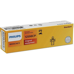 Philips BAX8.5d/2 Black Vision 12V 12W 10τμχ | BestPrice.gr