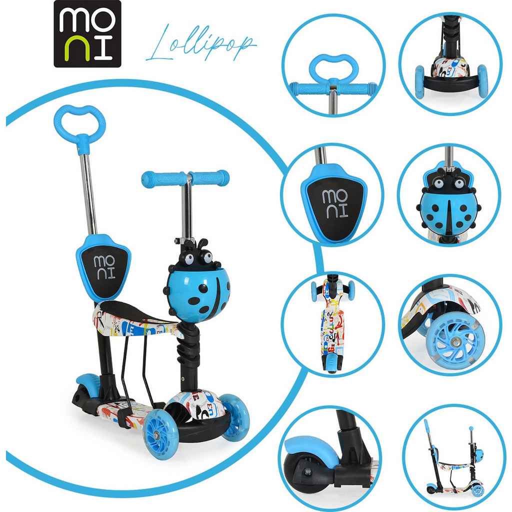 Byox Lollipop Scooter 3 σε 1 Παιδικό Πατίνι Τρίτροχο με Κάθισμα ...