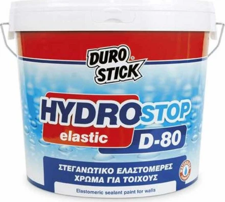 Durostick D-80 Hydrostop Ακρυλικό Ελαστομερές Χρώμα Εξωτερικού Χώρου ...
