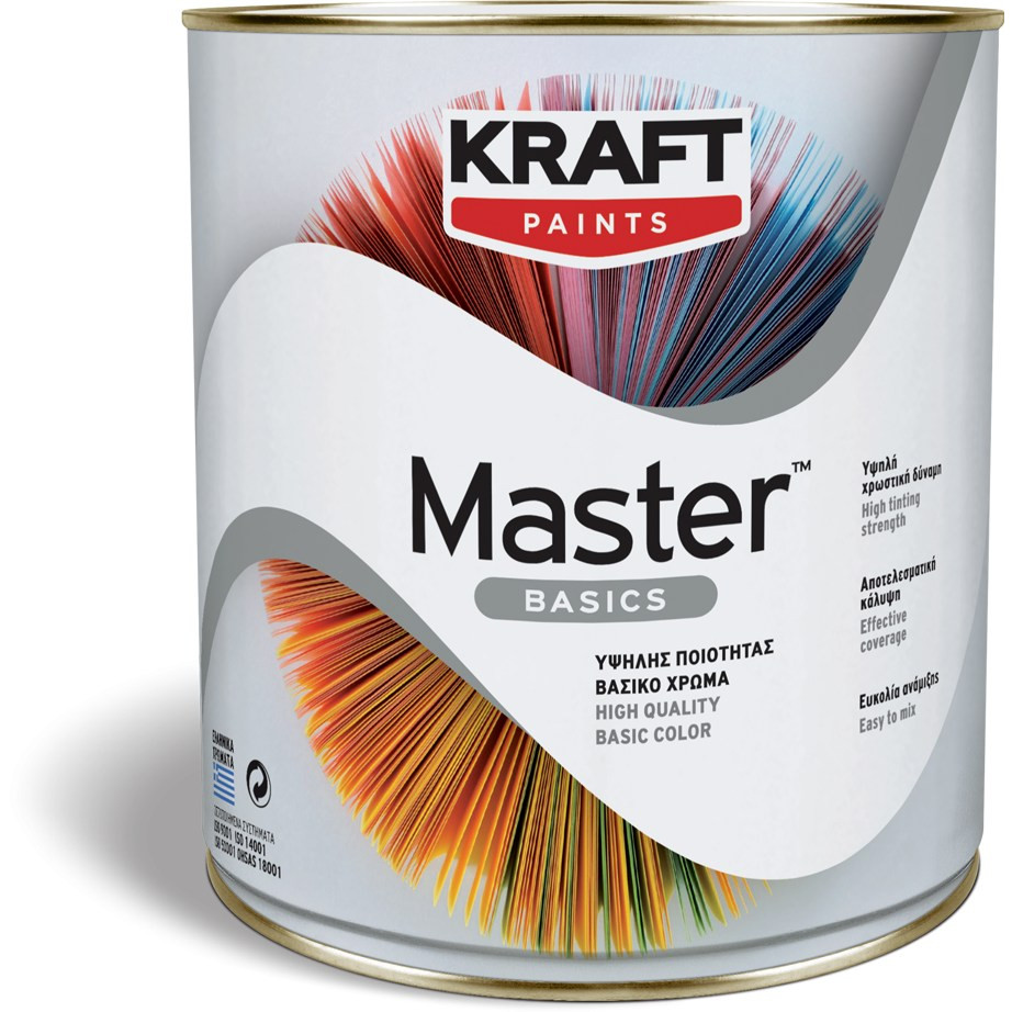 Kraft Paints Master Basics Πλαστικό Χρώμα Εσωτερικού Χώρου Ώχρα 0.75lt ...
