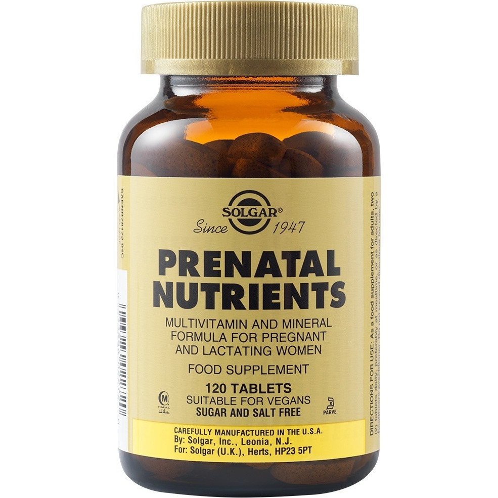 Solgar Prenatal Nutrients 120 Ταμπλέτες | BestPrice.gr