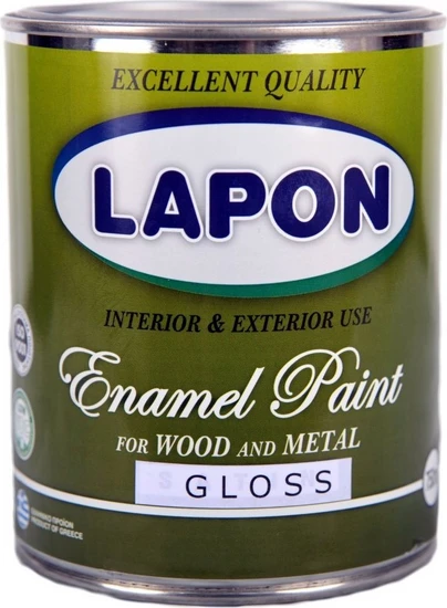 Lapon Enamel Ριπολίνη Διαλύτου Ξύλου & Μετάλλου Κόκκινη Gloss 0.18lt ...