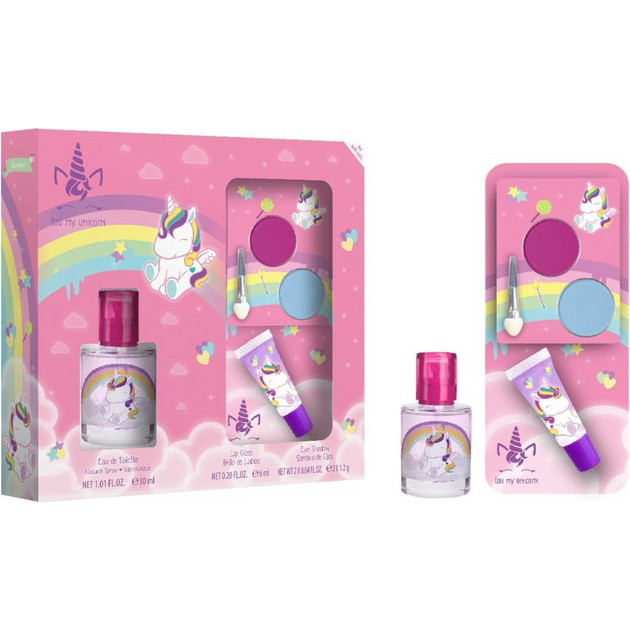 Eau My Unicorn Eau de Toilette 30ml + Lip Gloss 6ml + Eye Shadow 2x1 ...