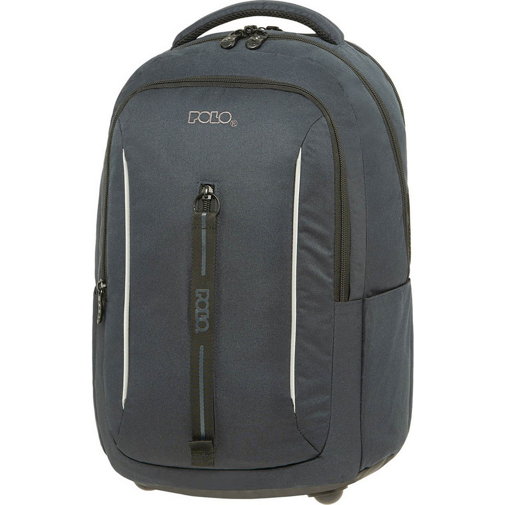 Polo Prodigy Σχολική Τσάντα Πλάτης Γυμνασίου - Λυκείου Μαύρη 901022 ...