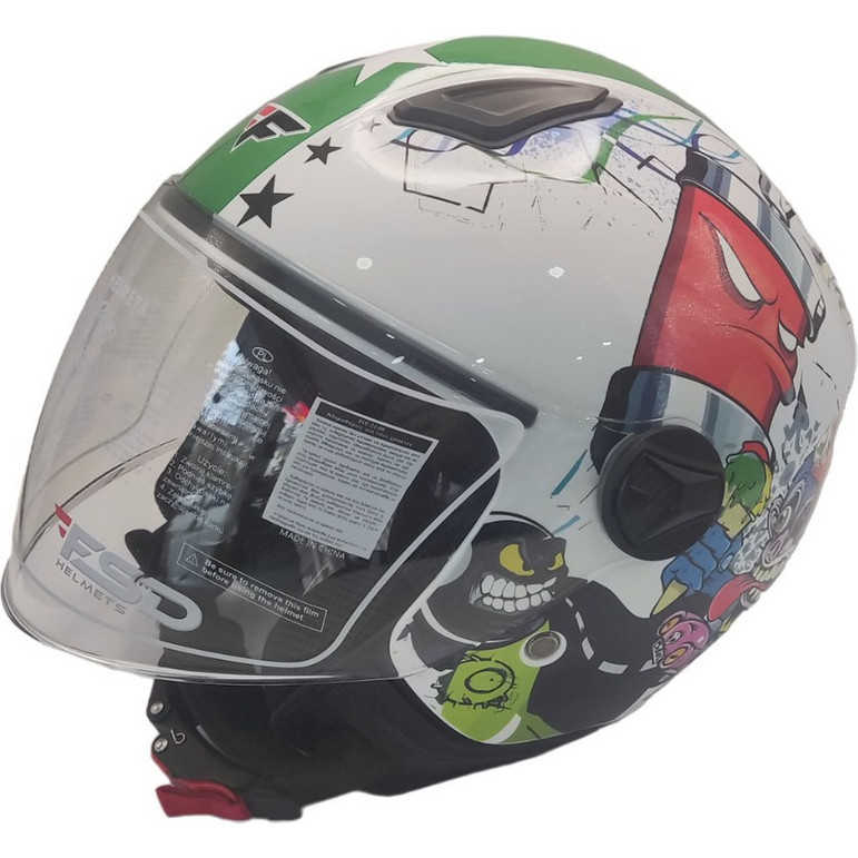 Faseed FSD-700 Cartoon Κράνος Μηχανής Jet | BestPrice.gr