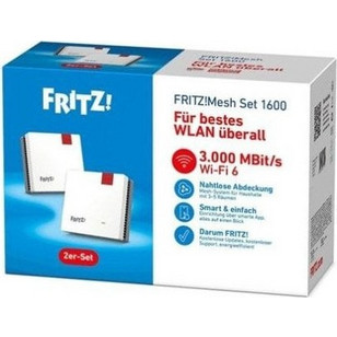 AVM FRITZ!Mesh 1600 Mesh WiFi Extender Dual Band (2.4 & 5GHz) 1000Mbps ...
